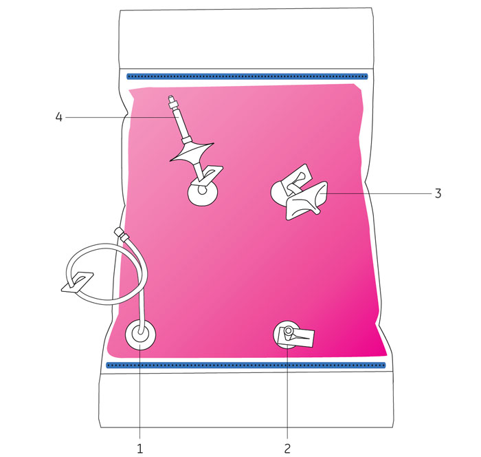 由 Bioclear™ 11 膜材制成的 Cellbag™ 一次性生物反应袋 的部件和配件 | Cytiva