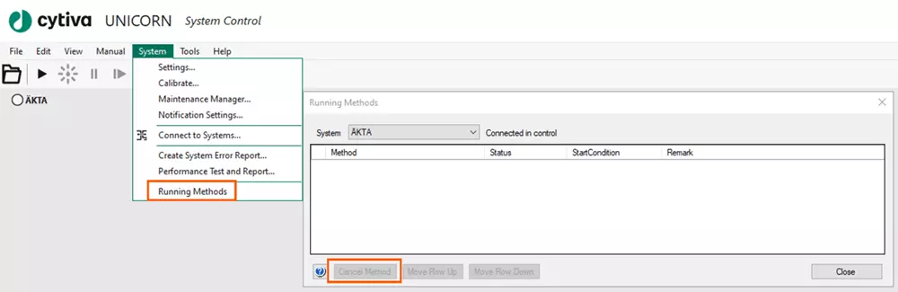 System Control | Cytiva